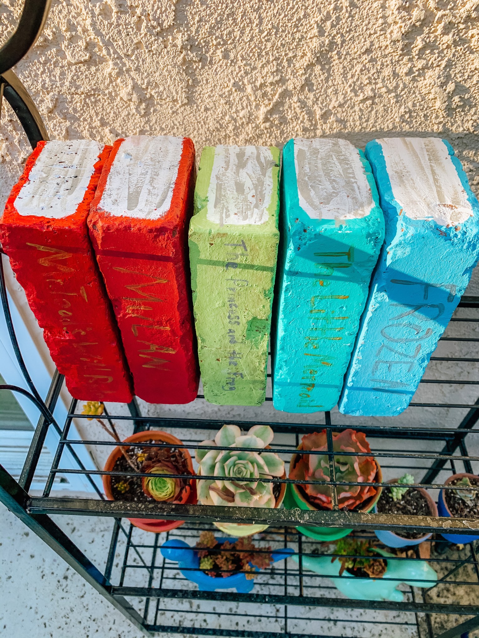 Magical Painted Brick Books – Castles, Characters, and Crayons